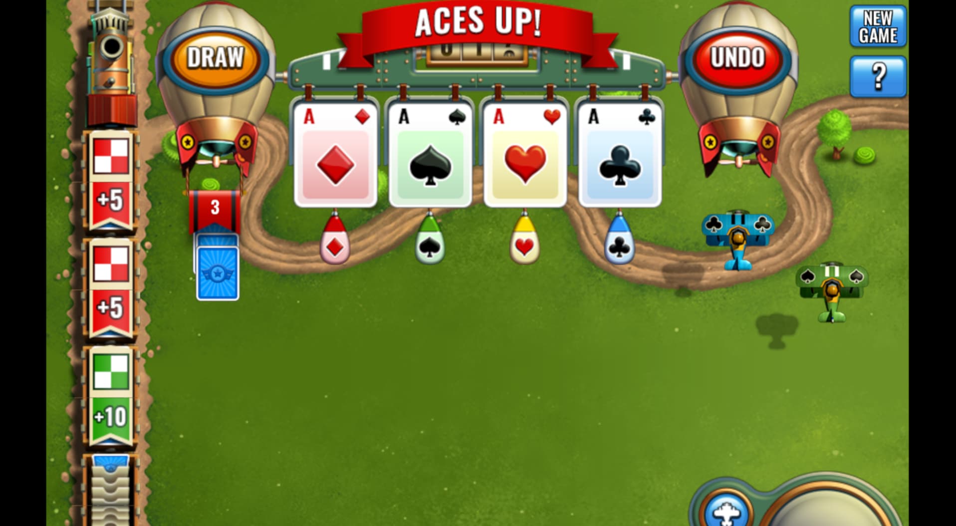 Aces Up! HD | Online Solitaire Game | Club Pogo