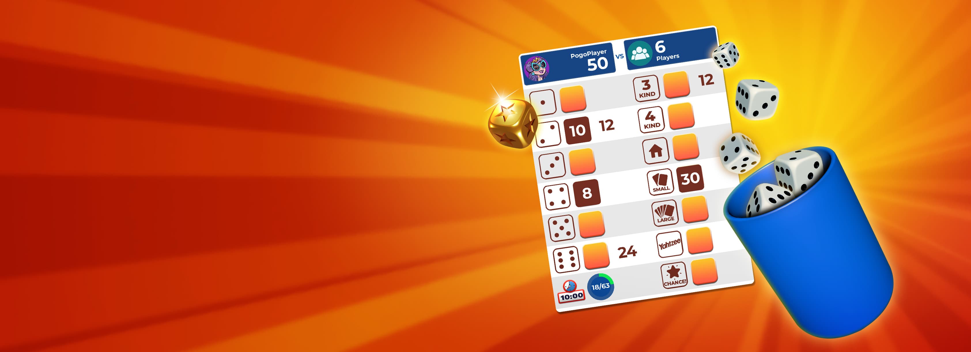 Yahtzee! Wild| Free Online Multiplayer Dice Game | Pogo