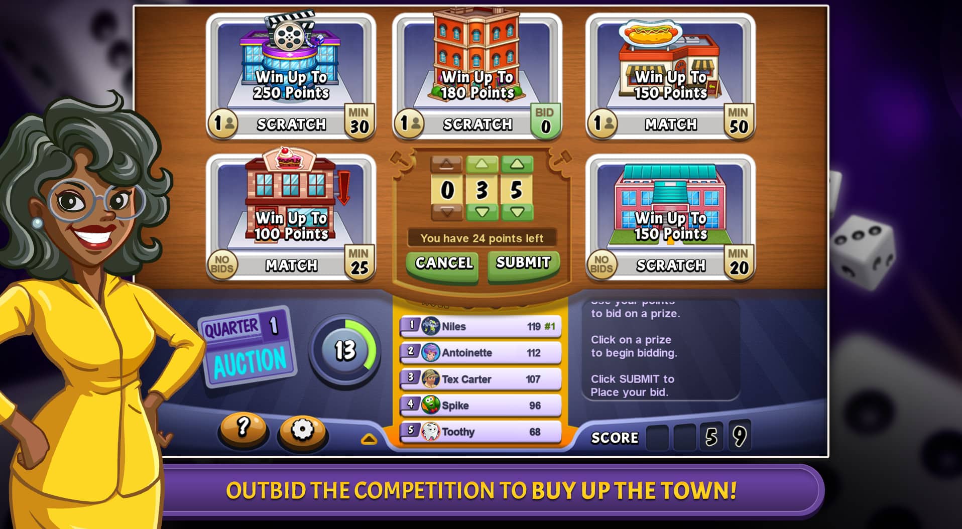 Dice City Roller HD | Online Casino Game | Club Pogo