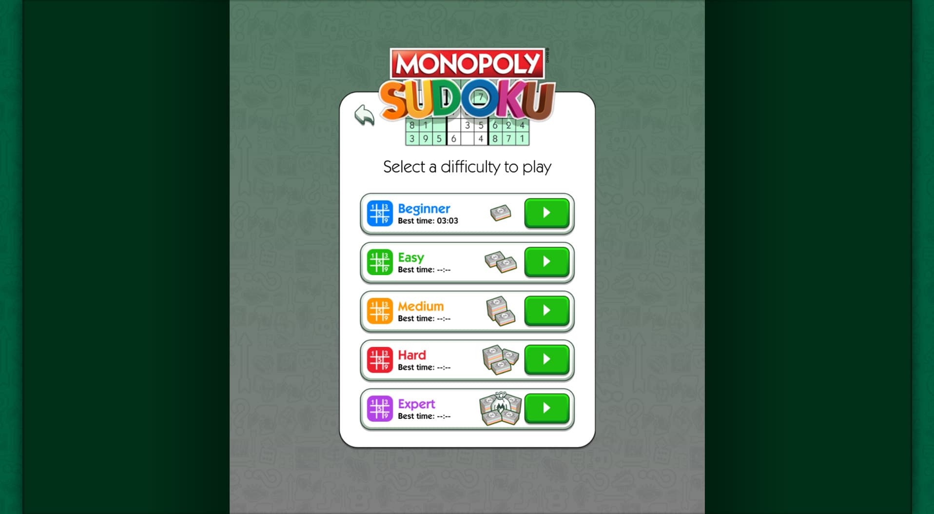 Play Free MONOPOLY Sudoku | Online MONOPOLY Game | Pogo