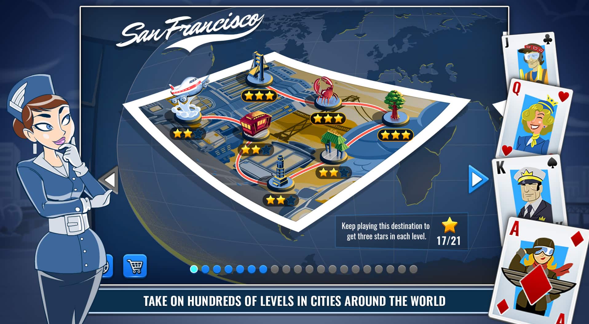 Jet Set Solitaire | Free Online Solitaire Game | Pogo