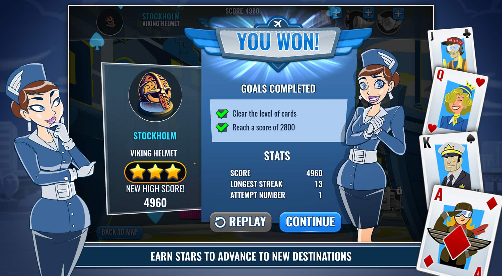 Jet Set Solitaire | Free Online Solitaire Game | Pogo