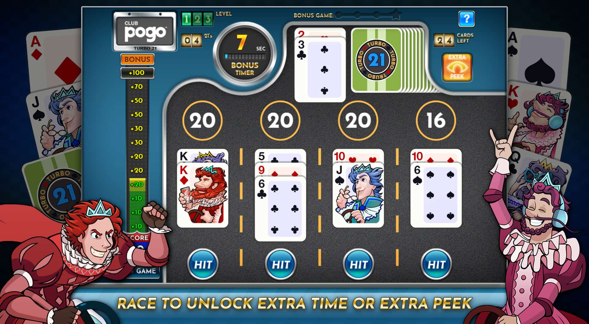 Turbo 21 HD | Free Online Blackjack Card Game | Pogo