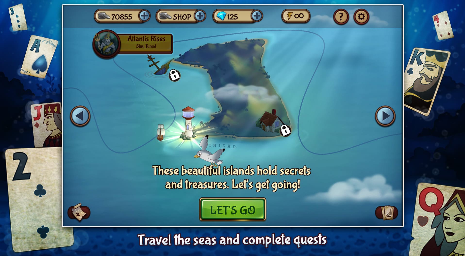 Solitaire Blitz | Lead The Treasure Hunt And Have Fun On Pogo