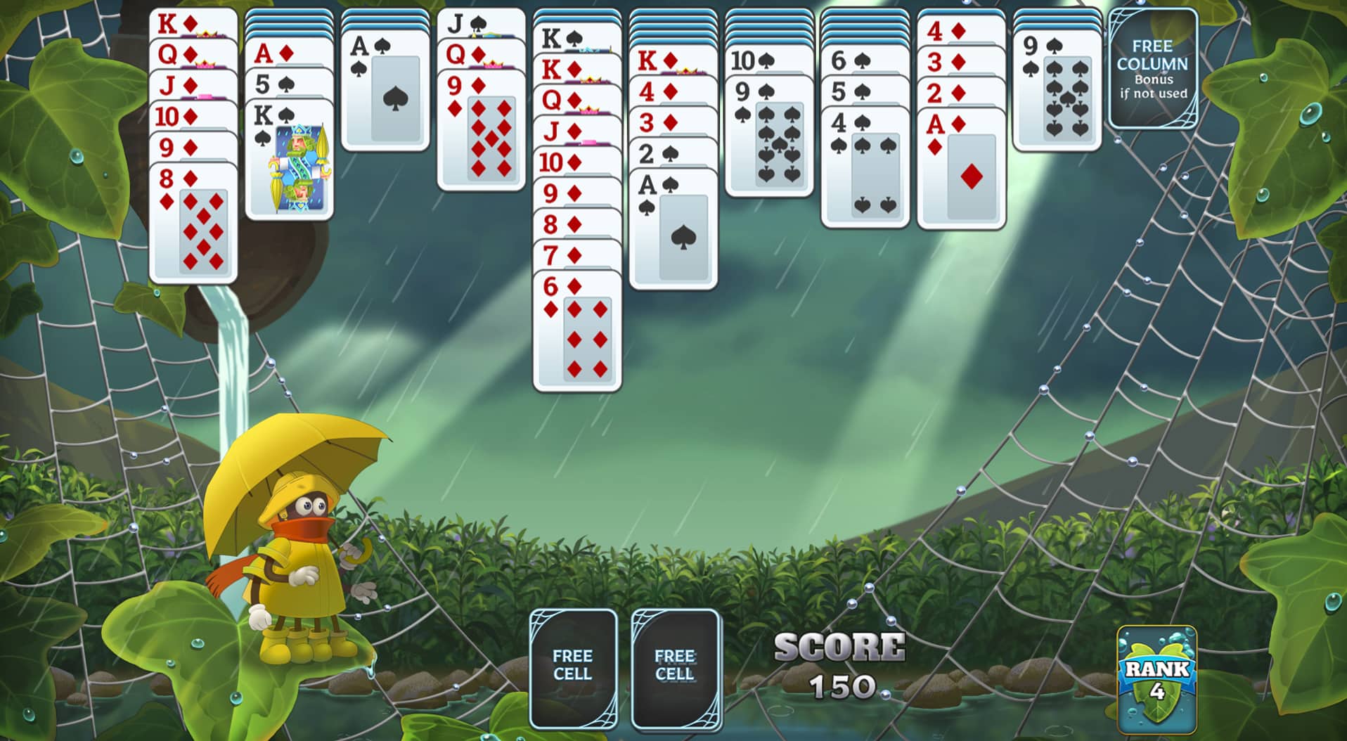Rainy Day Spider Solitaire: Enjoy Classic Solitaire Online