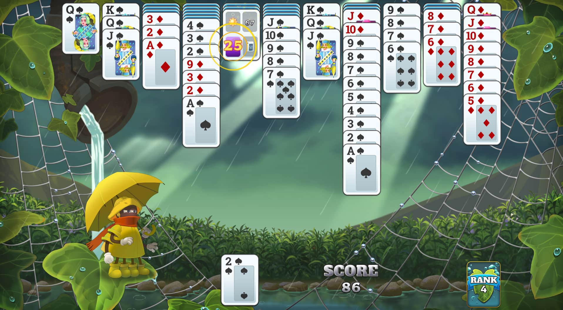 Rainy Day Spider Solitaire: Enjoy Classic Solitaire Online
