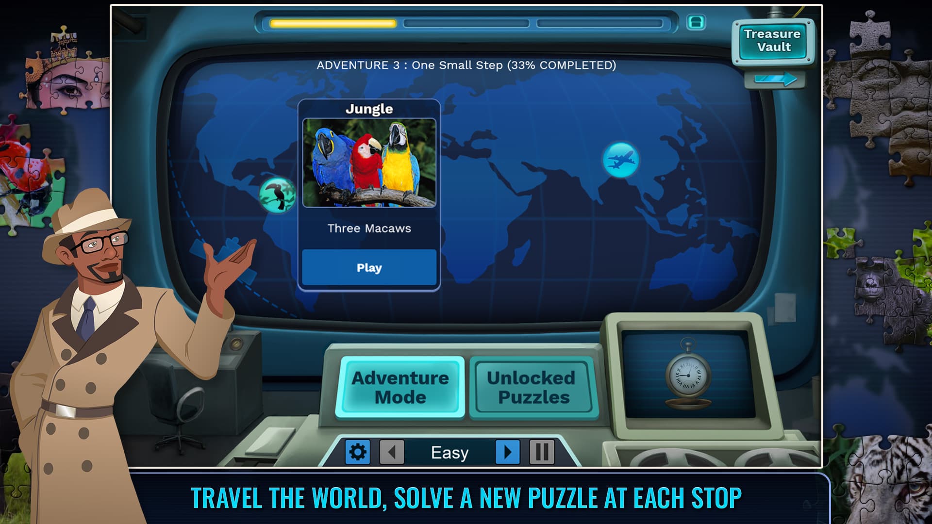 Jigsaw Treasure Hunter | Solve Puzzles and Find Treasures