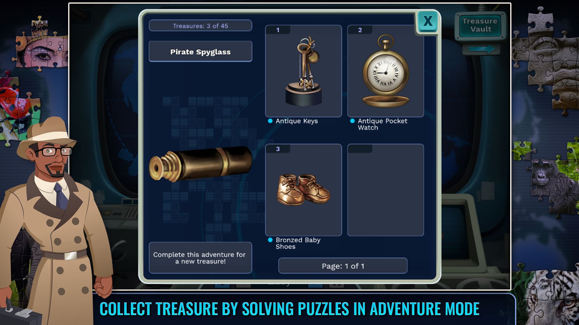 Jigsaw Treasure Hunter | Solve Puzzles and Find Treasures