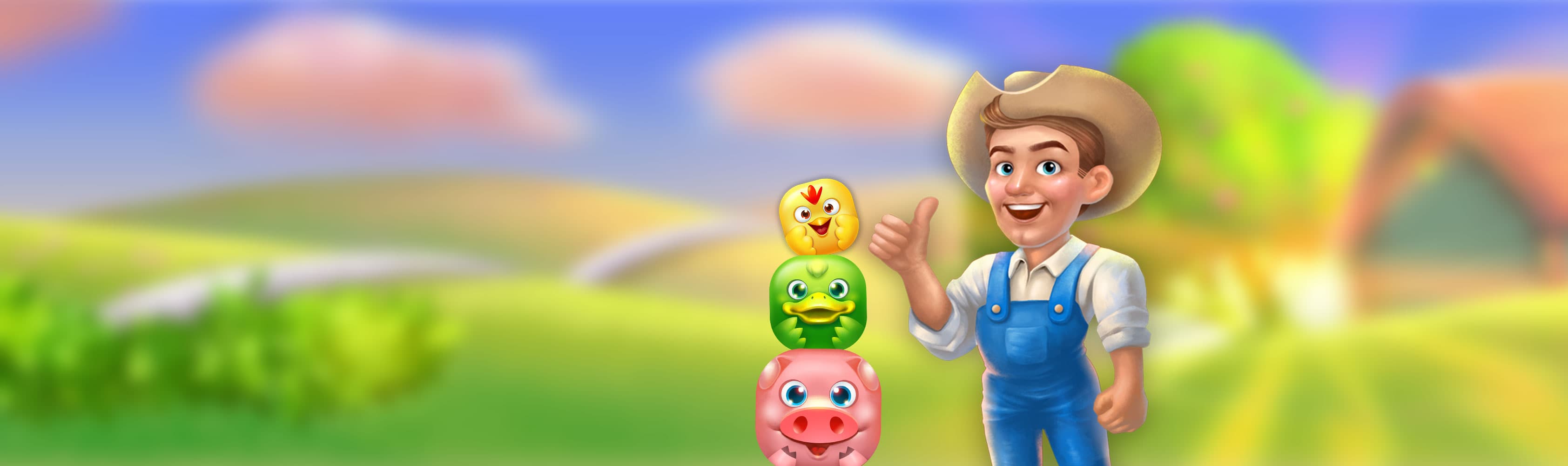 Stack Em: Free Online Match-3 Game with Adorable Farm Animals