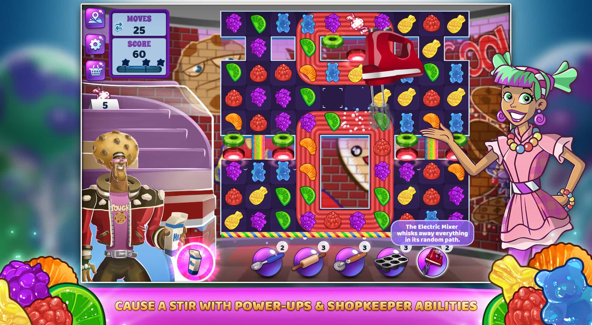 Sweet Tooth Town | A Colorful Match-3 Game with Sweet Rewards