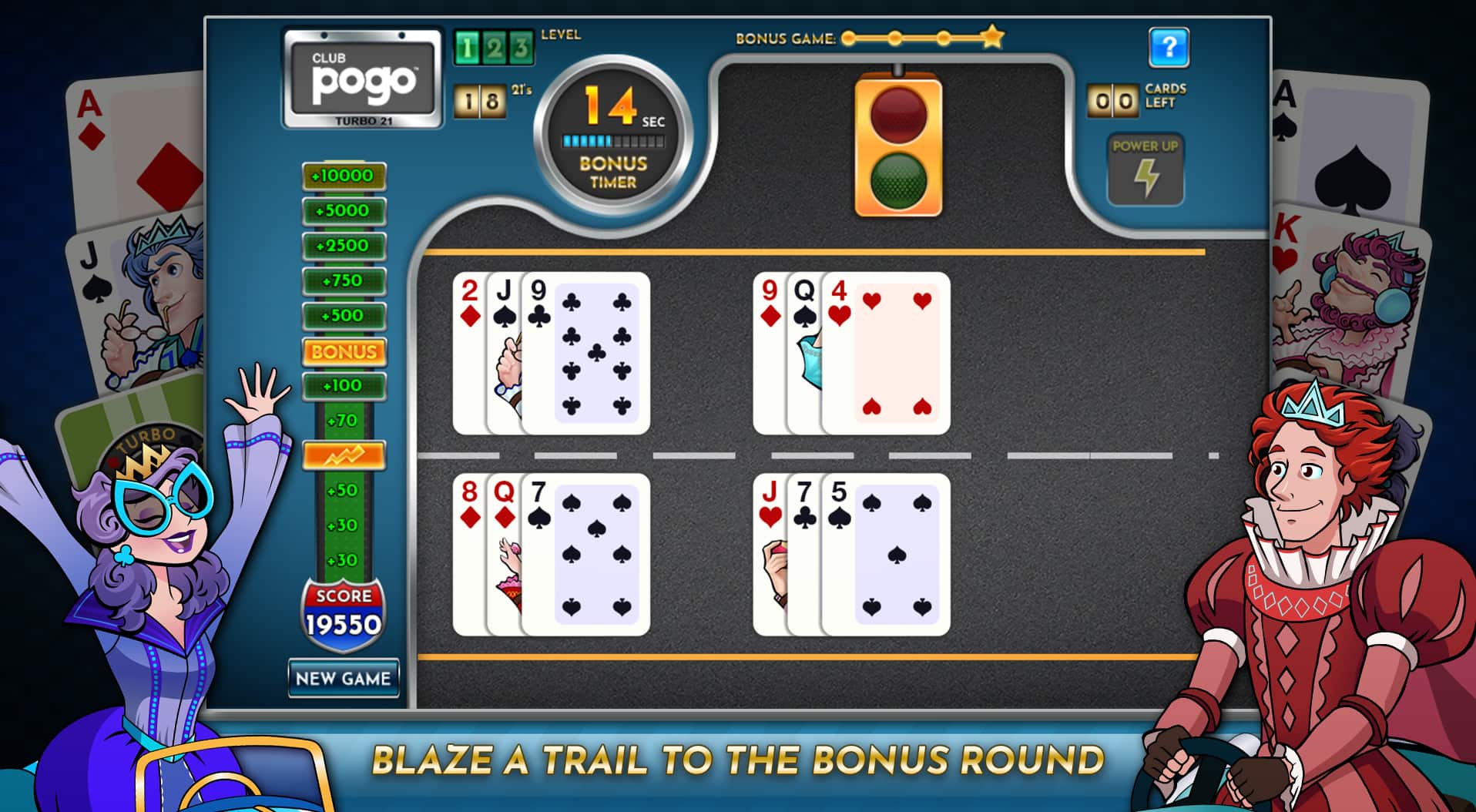 Play Turbo 21 | Card Matching Challenge on Pogo